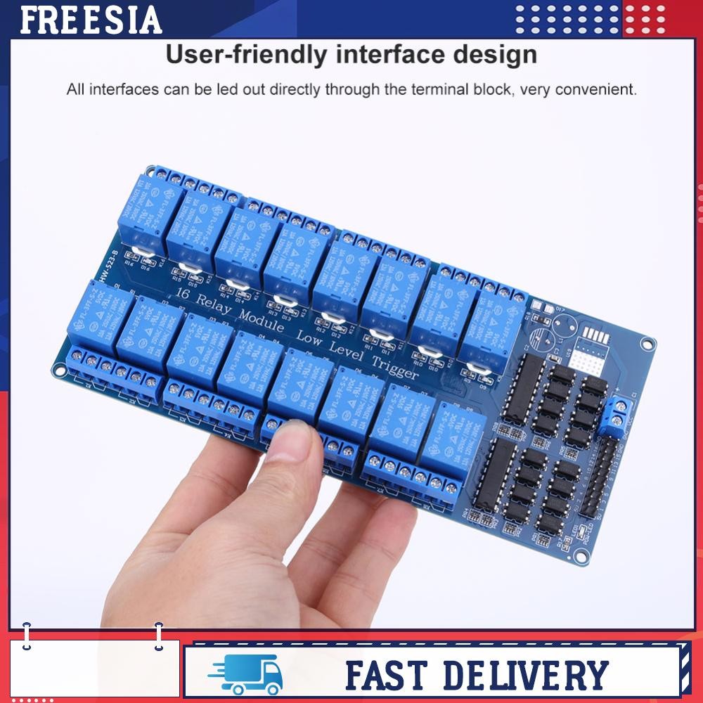 16 Channel Low Level Trigger Board 5V Wifi Relay Module for Arduino ...