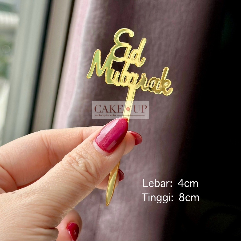 Eid Al-Fitr 2025 Ramadan Eid Mubarak Cake Topper Acrylic Eid Hampers ...