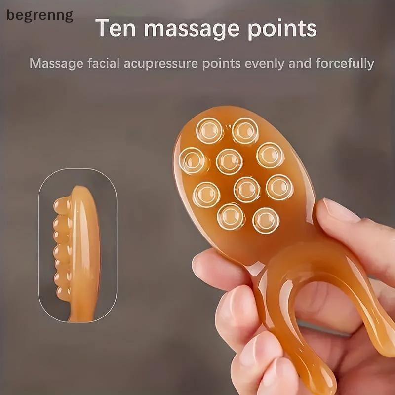 beg Resin Face Lifting Guasha Scraping Facial Care Tool Massage Plate ...