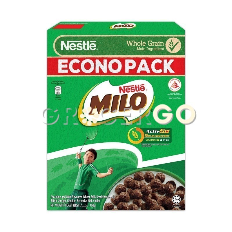 Nestle Milo Wholegrain Breakfast Cereal Econo Pack 450g | Shopee Singapore