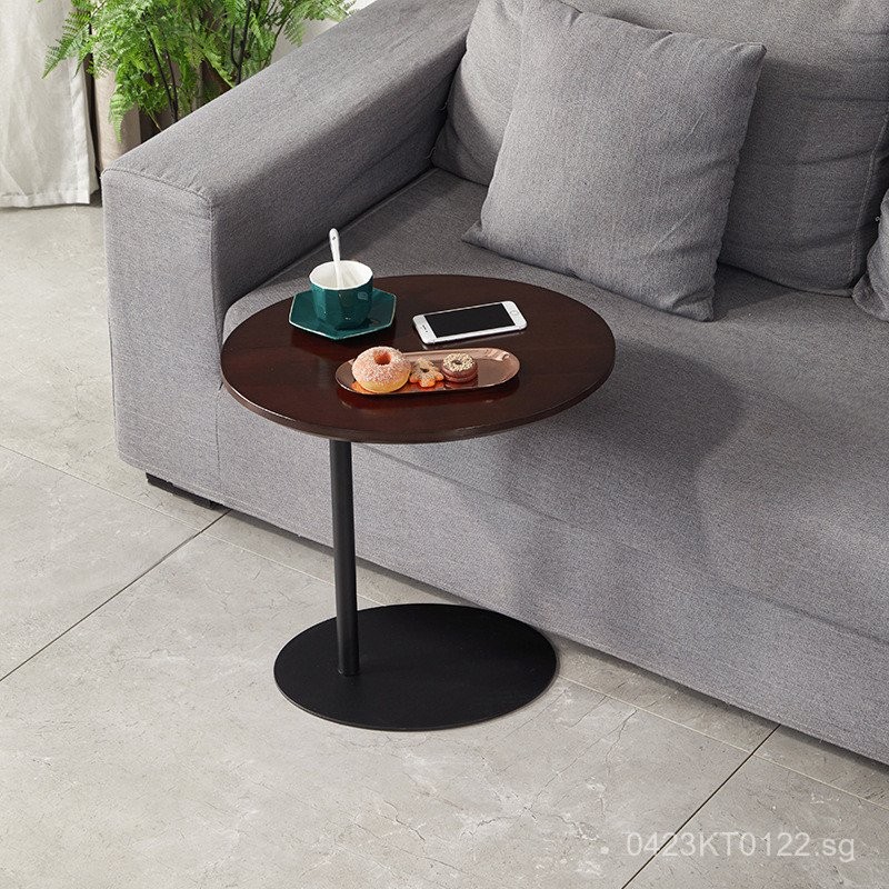 Oval Corner Table Simple Luxury Iron Art Small Coffee Table Round Table ...