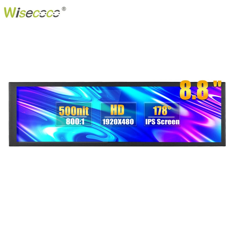 8.8 inch 1920x480 IPS Monitor AIDA64 CPU Temperature Display HDMI for ...