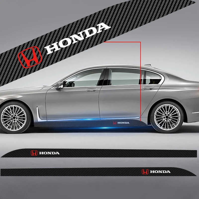 1 pair car stickers body door side stripe skirt decal stickers suitable ...