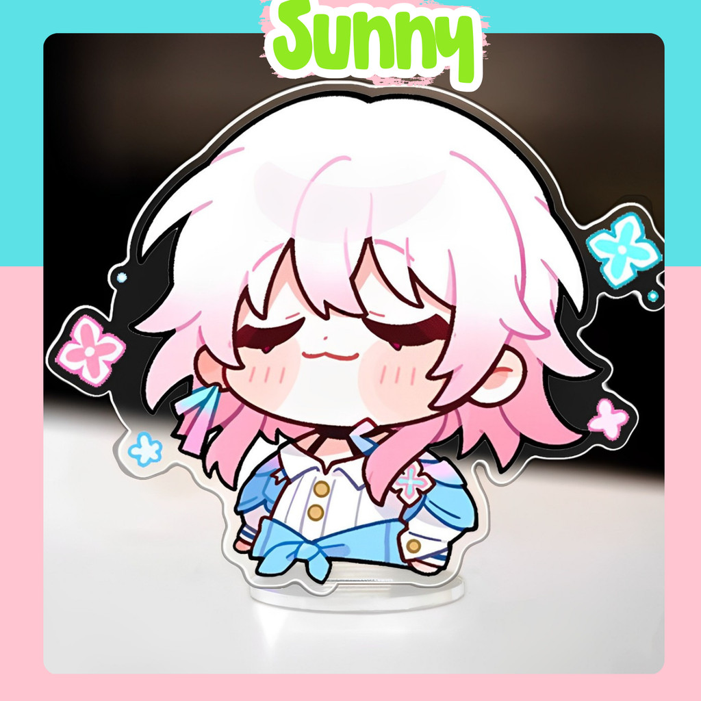 Acrylic standee model Honkai Star Himeko Welt Chibi Game Anime 3 Chibi ...