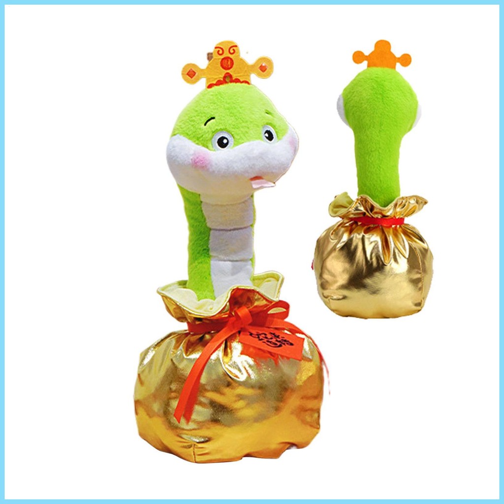 Year Of Snake Plush Mascots Cute Singing Snake Stuffed Animal Chinese ...