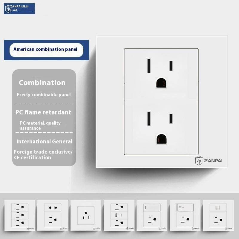 Zan Brand Type 86 Concealed American Standard American Style 15A Three ...