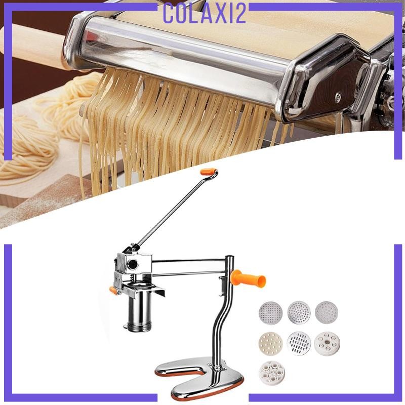 Colaxi2 Noodle Maker Machine with Manual Cooking Tool Hand Crank Spaghetti Maker for Home Lasagna Ramen Kitchen