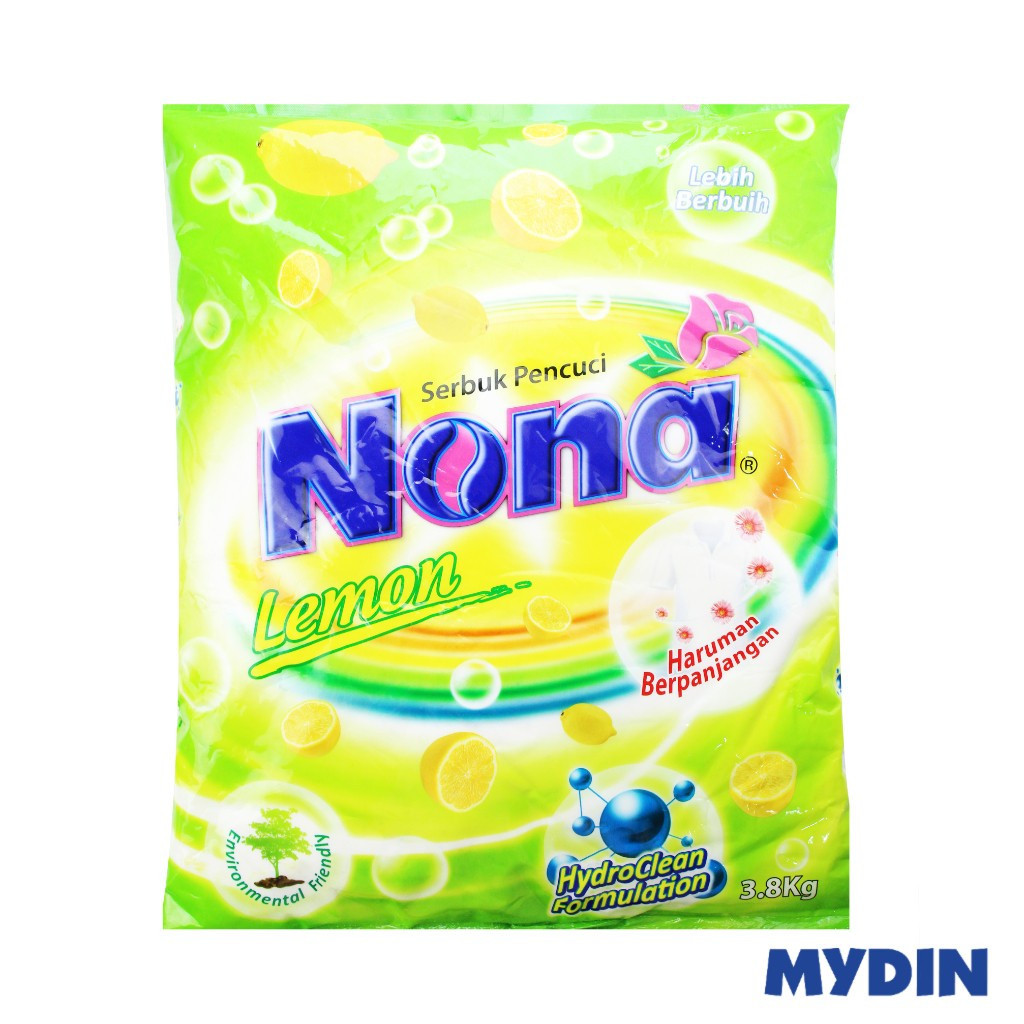 Nona Detergent Powder Lemon 3.8kg | Shopee Singapore