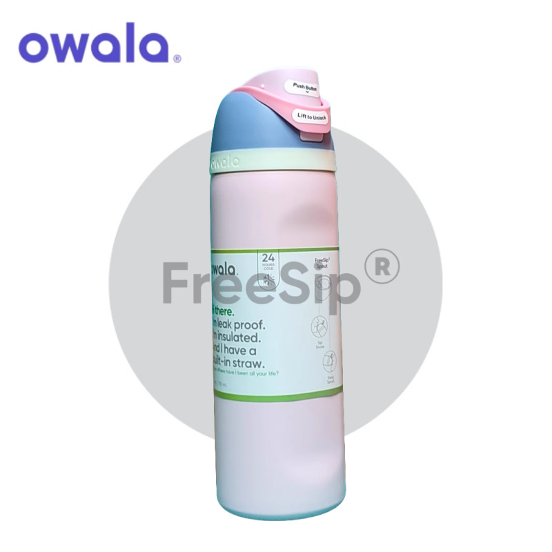 Owala Freesip 24oz Tumbler - Hot & Cold 24 Hours, Spill-Proof Lid, Gym ...