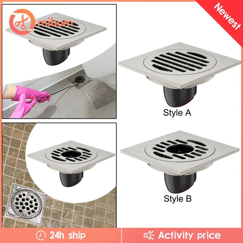 [Mibum] Shower Floor Drain Hair Strainer Backflow Preventer Floor ...