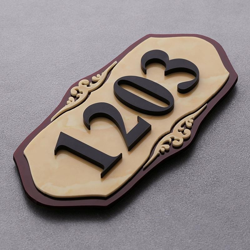 Creative Hotel Customization number Acrylic Doorplate number ...
