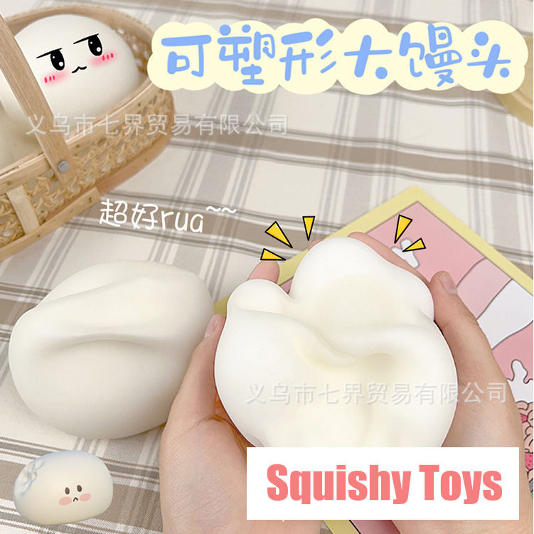 Fidget Squeeze Toys Squishy Toys Slime Stress Relief Super Soft White ...