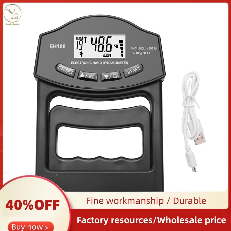 Grip Strength Tester, 396Lbs/180Kg Digital Hand Dynamometer Grip ...