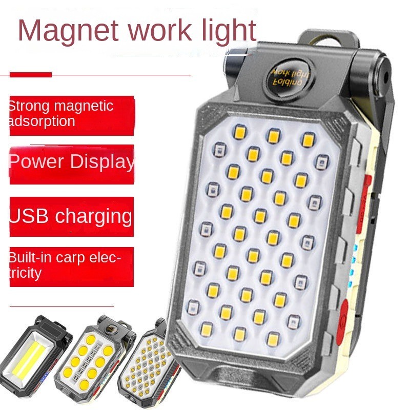 1800W Portable Work Light Multifunction Magnetic+Hook Torchlight ultra ...