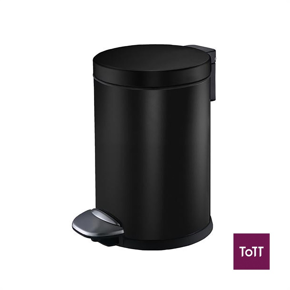 Eko Luna Stainless Steel Step Bin With Soft Closing Lid 8L, Black ...