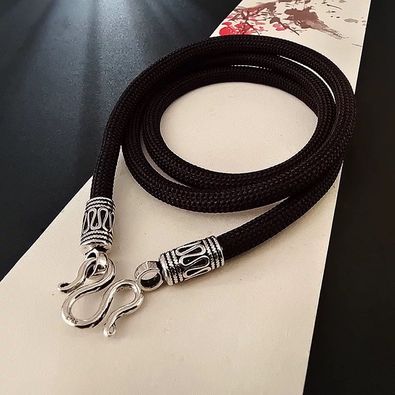Yu Pei lanyard men's upscale jade pendant rope spike pendant rope jade ...