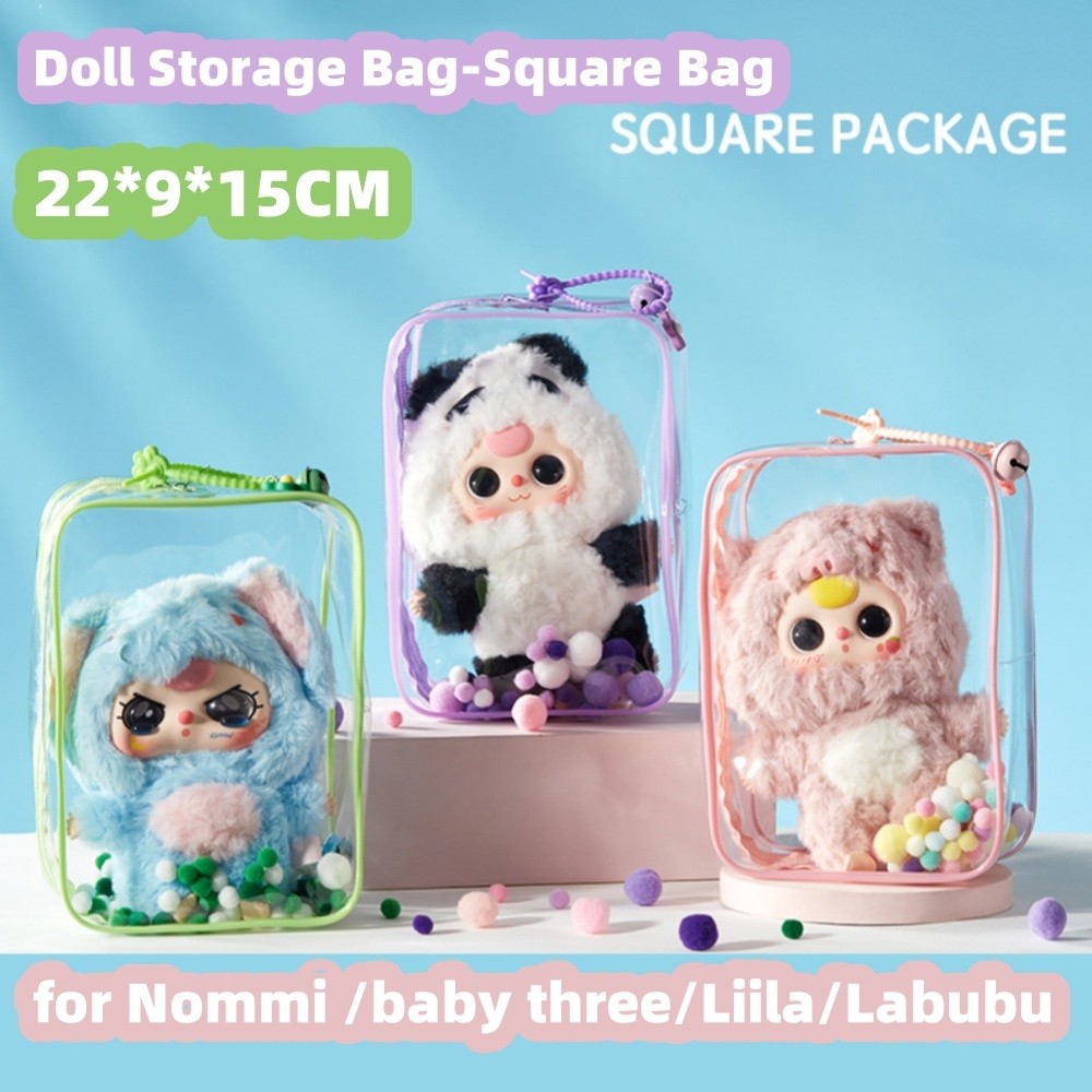 22CM Nommi/Baby Three V3 Doll Display Box Storage Case PVC Thicken ...