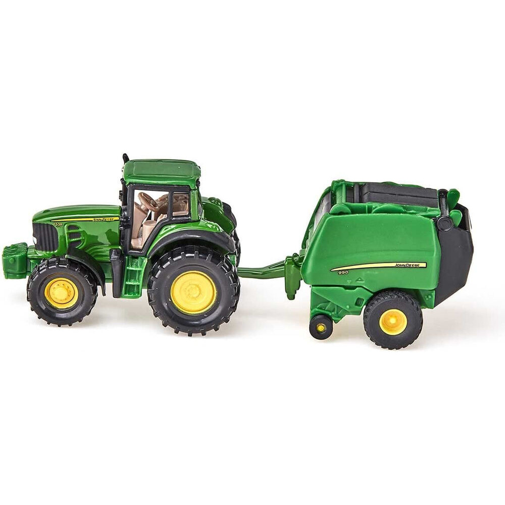 Siku 1665 John Deere with Baler 1:87 scale round baler toy John Deeres ...