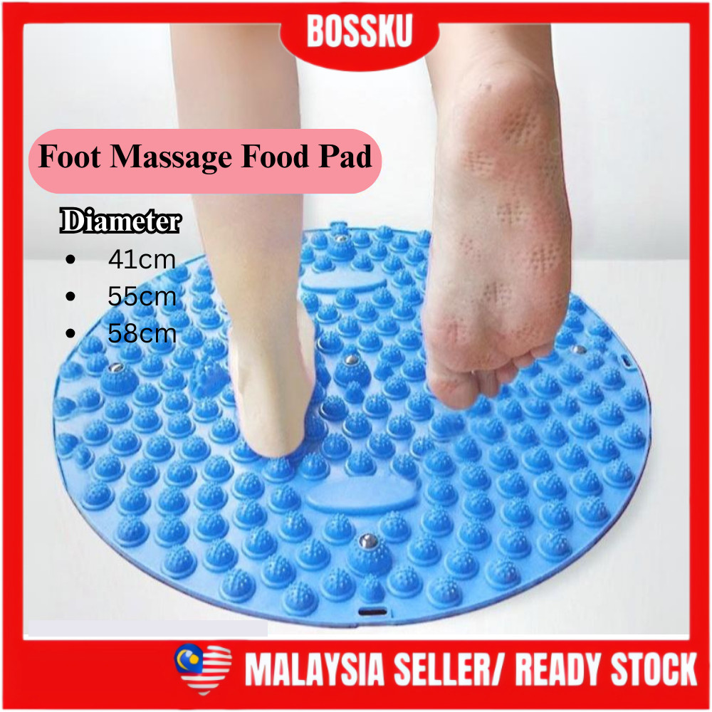 Round Shiatsu Board Foot Massage Pad Finger Press Plate Papan Urut Kaki ...