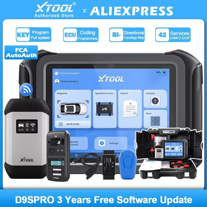 2025 XTOOL D9S Pro Car Diagnostic Tools ECU Coding Programming Bi ...