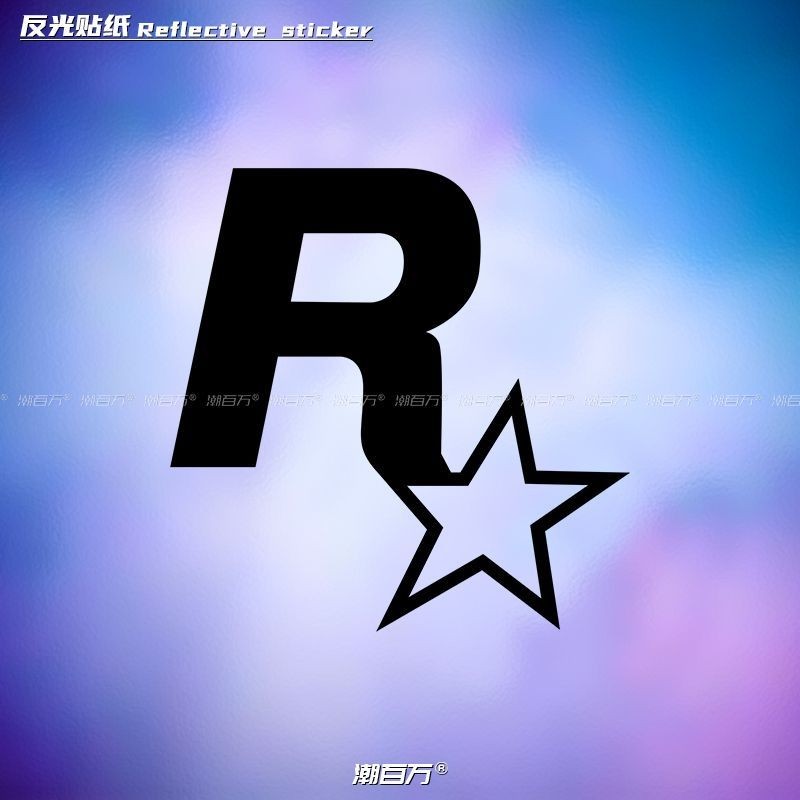 Plus Merchandise 5 Triangle Fuel Tank Cap GTA Car Sticker Electric R ...