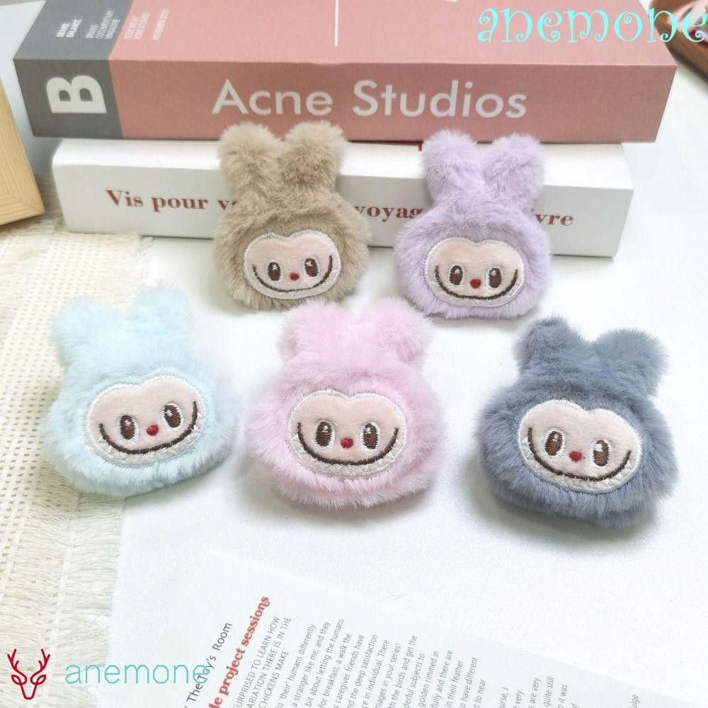ANEMONE Labubu Time Pin, Labubu Time To Chill Soft Plush Labubu Badge ...
