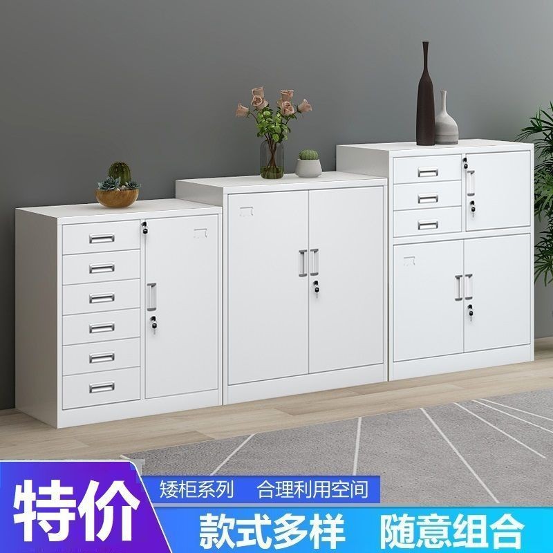 Wardrobe Office Data Cabinet Iron Locker File Cabinet Movable Cabinet ...