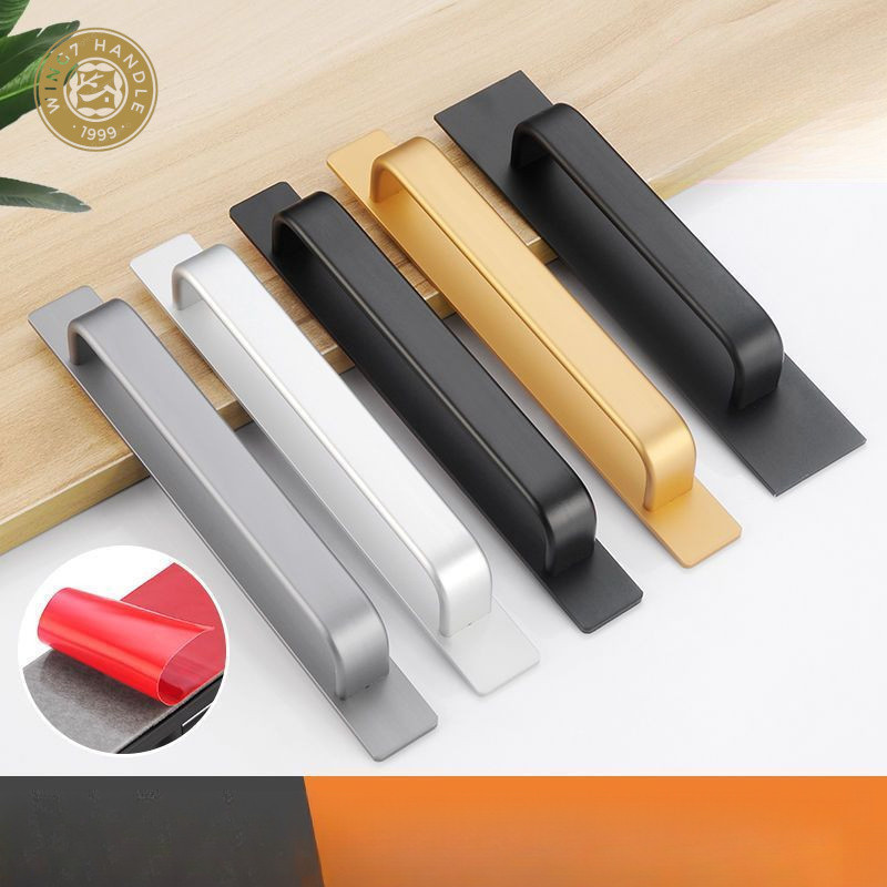 Aluminum Alloy Cabinet Door Handles Non-Perforated Door And Window ...