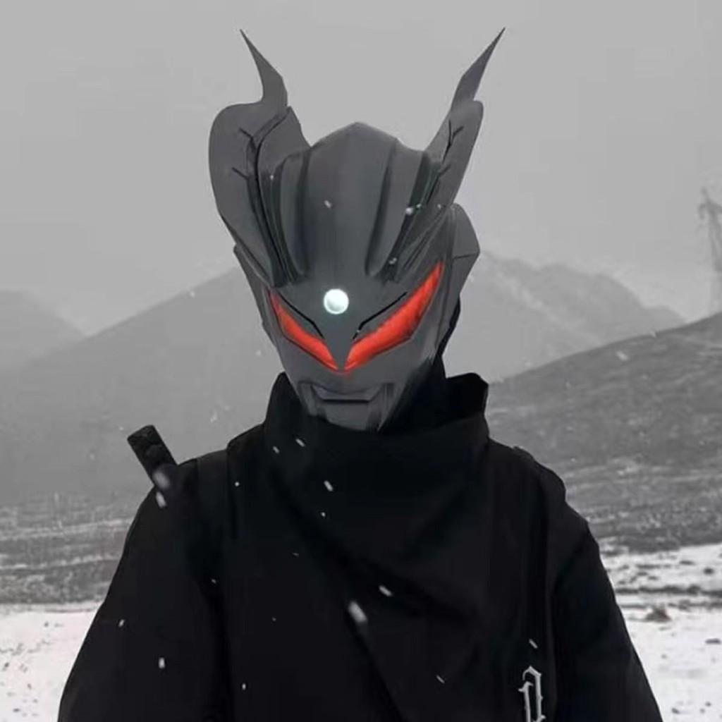 Spot goods kamen rider marvel ultraman Dark Zero Helmet Red Eyes Lops ...