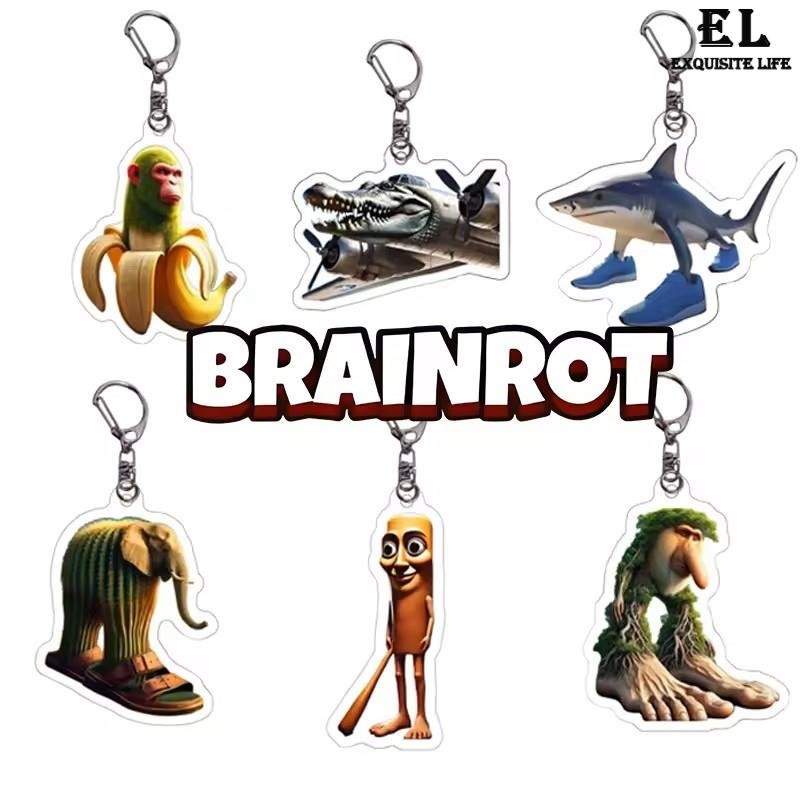Funny Italian Brainrot Animals Keychains Tralalero Tralala Tung Tung ...
