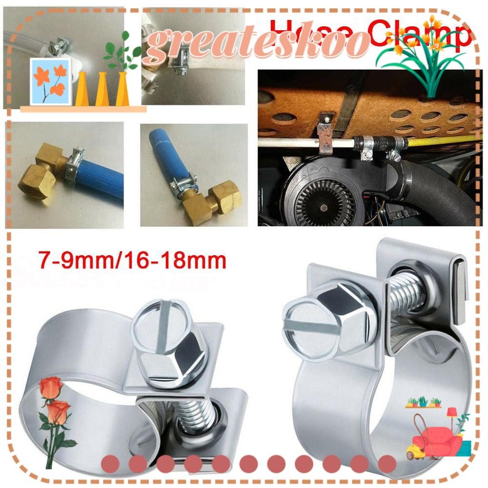GREATESKOO Hose Clamp, Pipe Fittings Fixed Pipe Clip, Adjustable Carbon ...