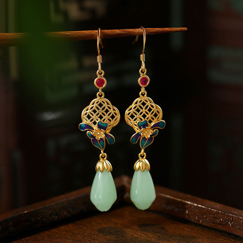 Chinese Style Earrings [Mirror Craftsmanship] National Trendy Style ...