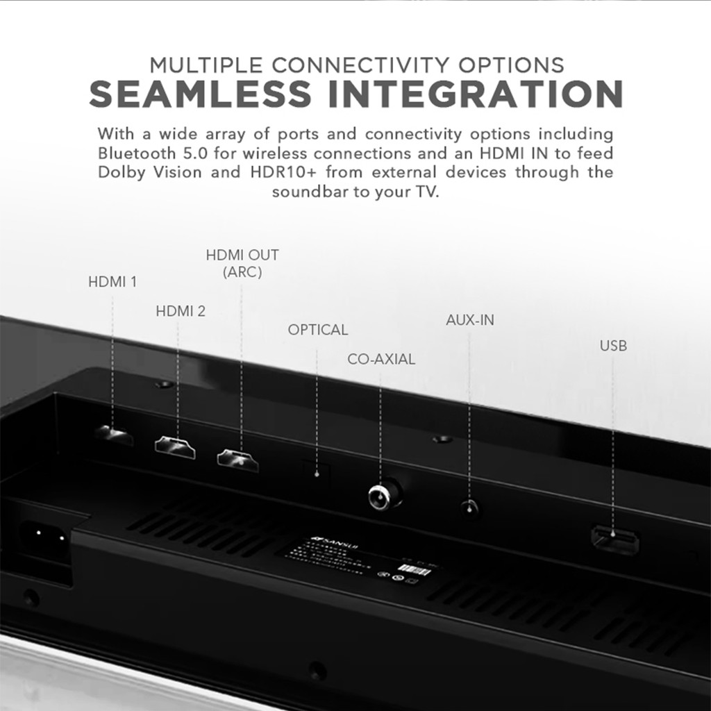 SonicGear StudioBar 9000 Dolby Atmos 7.2.4 ch Soundbar | Surround ...