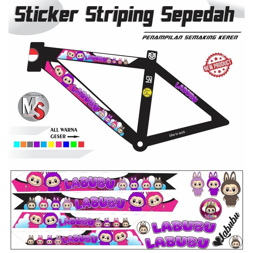 COD - NEW VARIATION COD Sticker All Speda Labubu Motif Latest ...