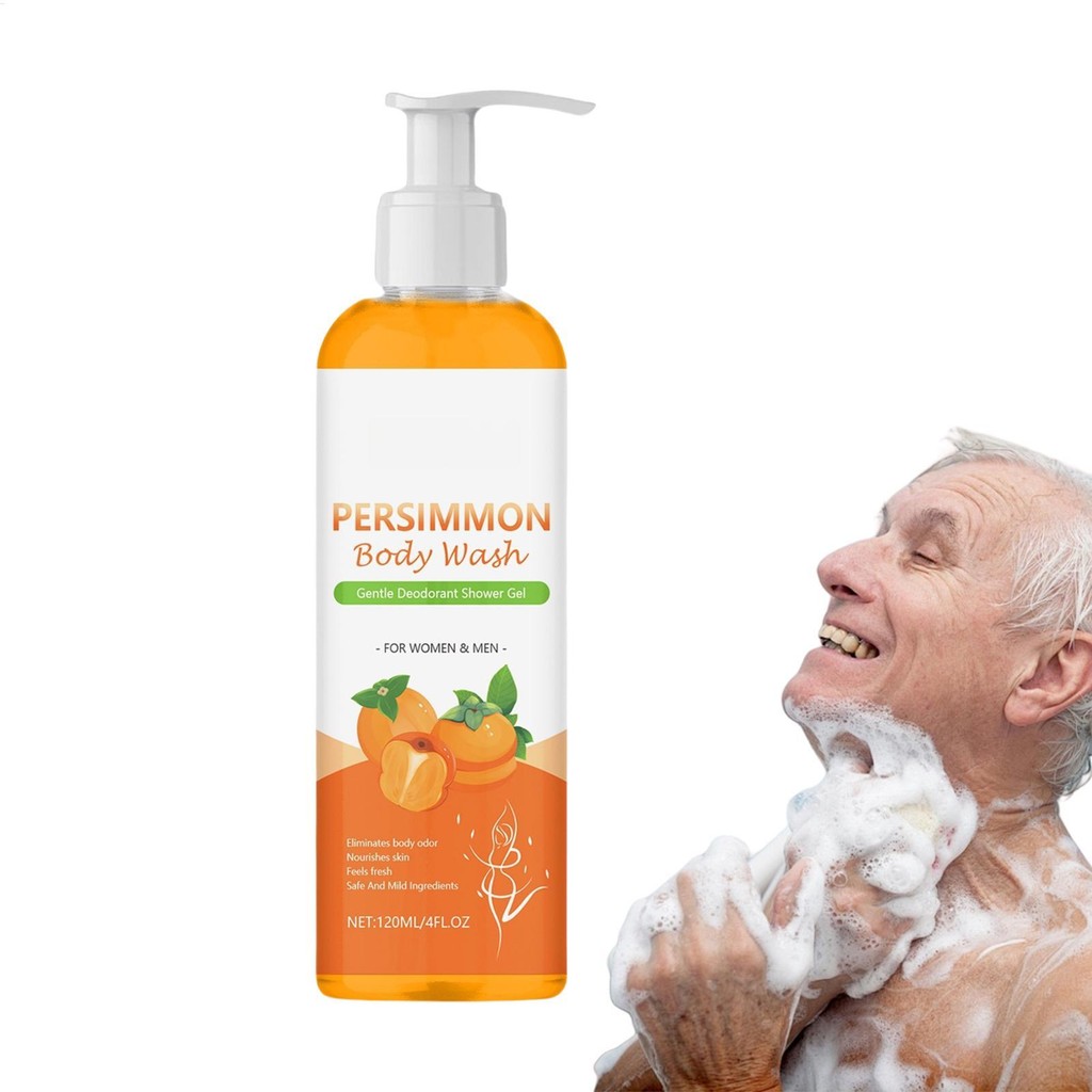 Persimmon Shower Gel for Elderly People to Remove Body Odor Deep ...