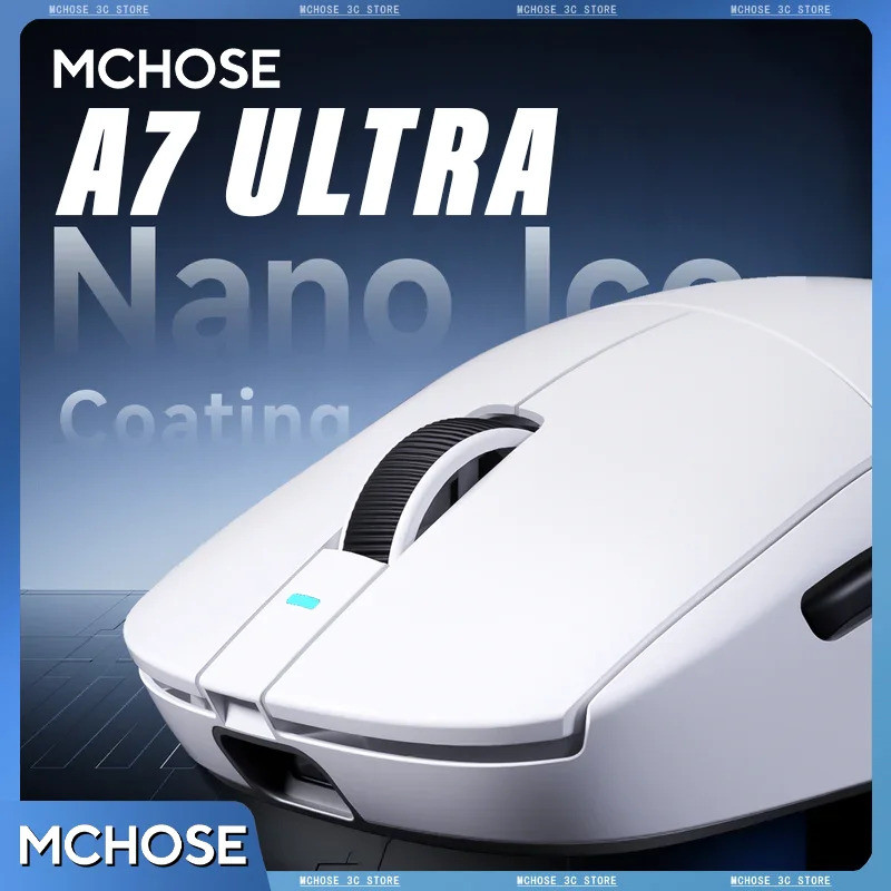 MCHOSE A7 Ultra Wireless Gaming Mouse Pixart3950 High-Precision Sensor ...