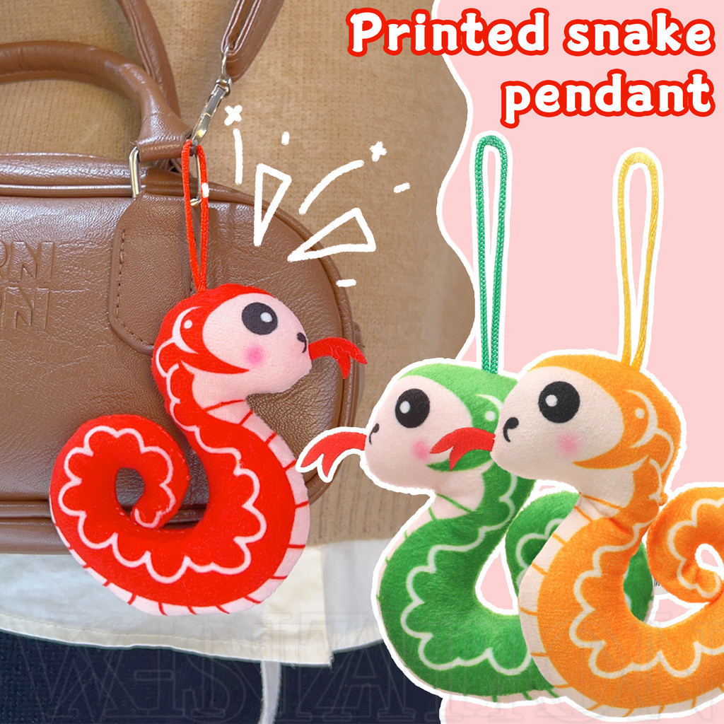 2025 Year of Snake Keychain - Chinese Zodiac Lucky Pendant Keyring ...