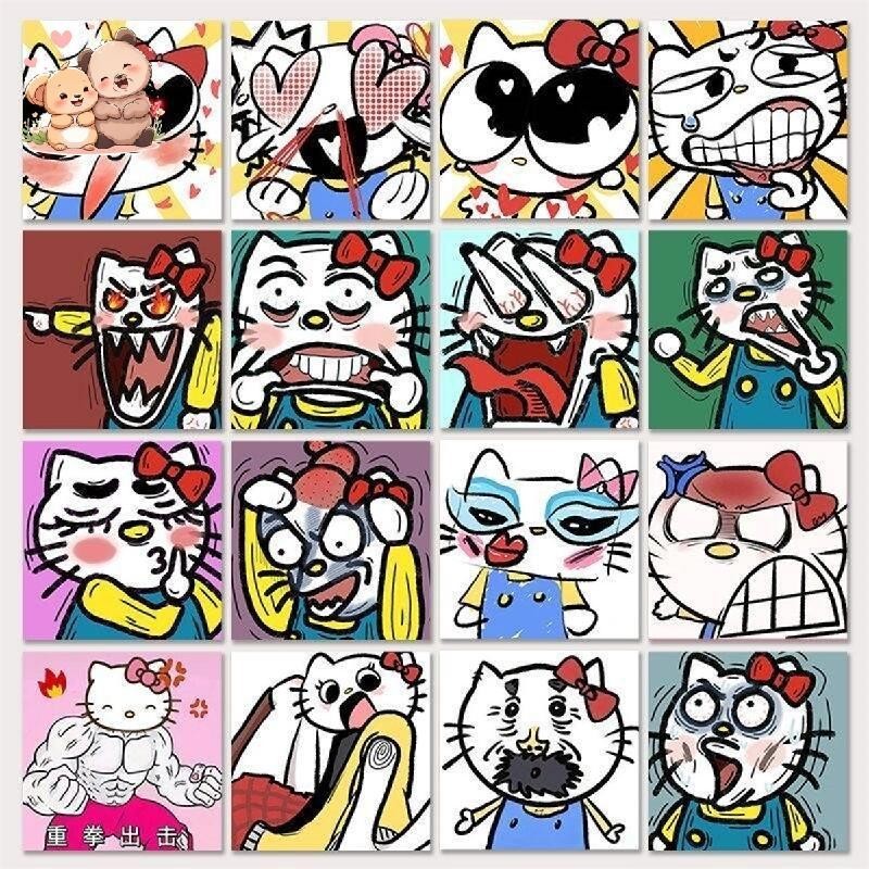 KT Exploding Cats, children's toys, emoticon stickers, funny cartoons ...