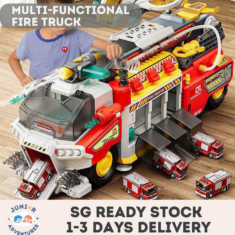 Fire Truck Fire Engine Toy Large Truck Toy Multifunctional Rescue Fire ...