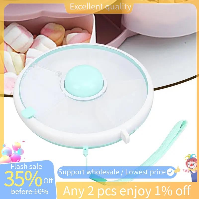 In stock-Snack Spinner Rotating Snack Box Portable Melon Candy Seeds ...
