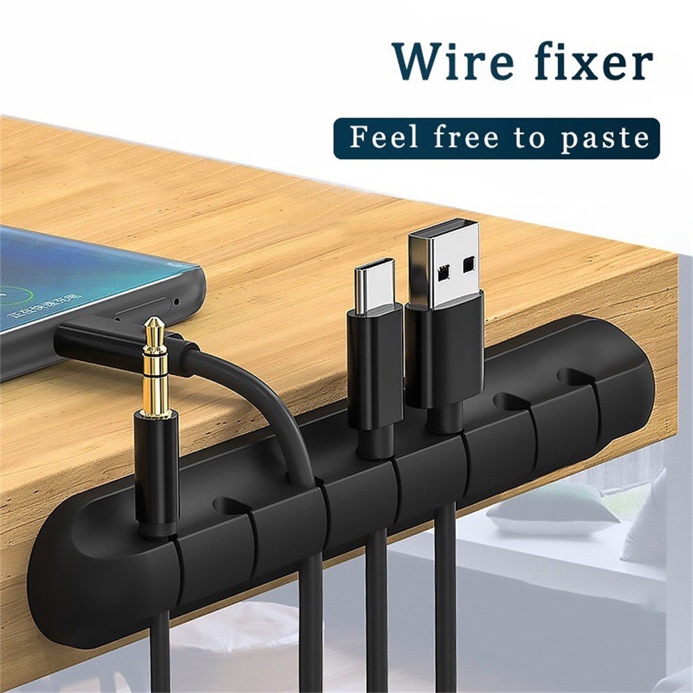 3/5/7 hole Desktop Cable Holder Cable Manager Wire Clip Adhesive ...