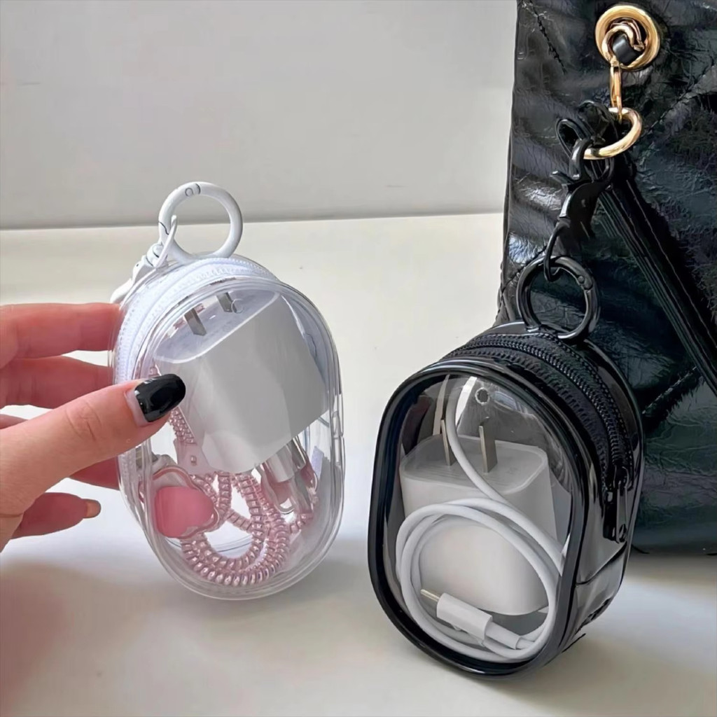 Fashion Portable Compact Hook Data Cable Storage Box Convenient Compact ...