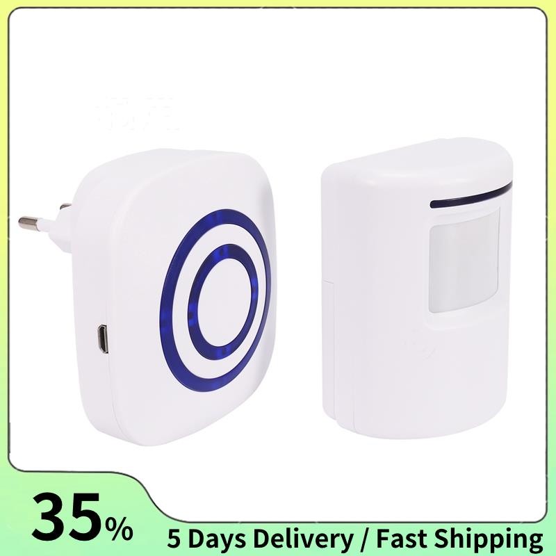 Door Chime,Wireless Business Door Motion Sensor Detector Smart Visitor ...
