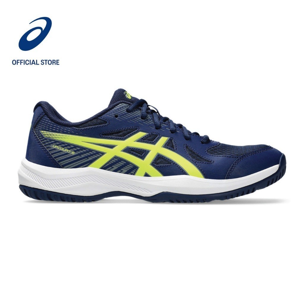 ASICS Men UPCOURT 6 Indoor Court Shoes in Blue Expanse/Safety Yellow | Shopee Singapore