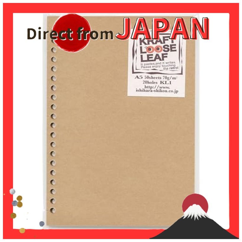 Craft Loose Leaf A5 20-Hole Notebook Paper Plain 50 Sheets | Ideal for ...