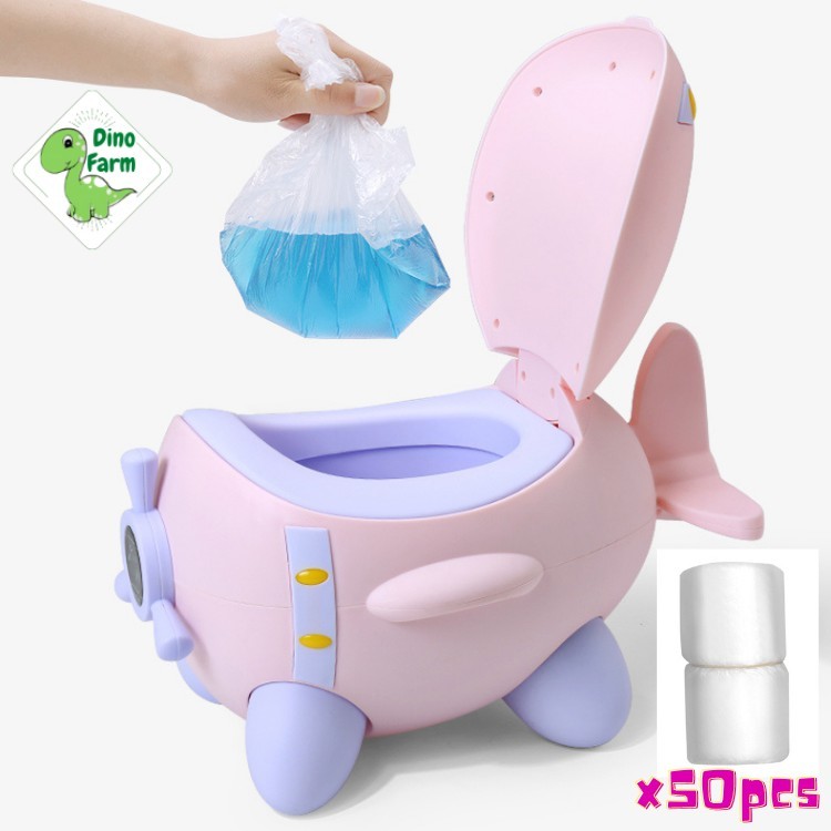 Potty's Bag Potty Training Toilet Bowl Disposable Bag PLASTIC BAG ...