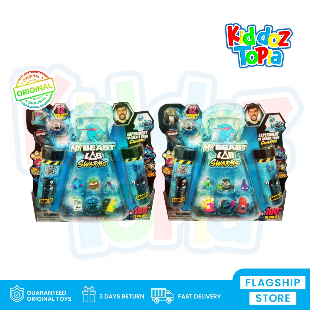 Mrbeast MR BEAST Lab BEASTLAB Swarms Mega Lab 12 PACK Asst 24711 | Shopee Singapore