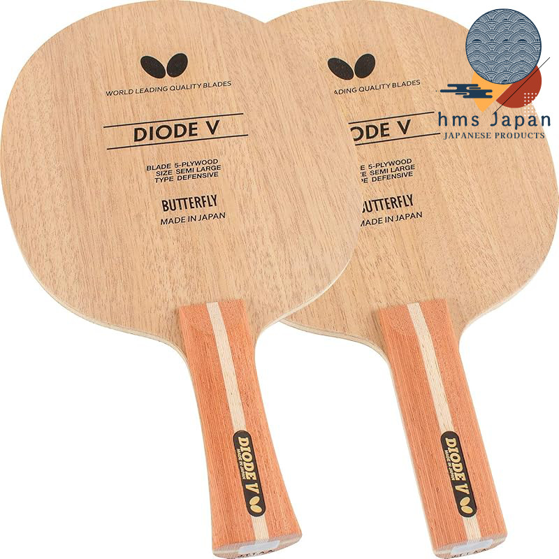 Butterfly Diode V Table Tennis Racket - Shakehand Style, 5-Ply Blade ...