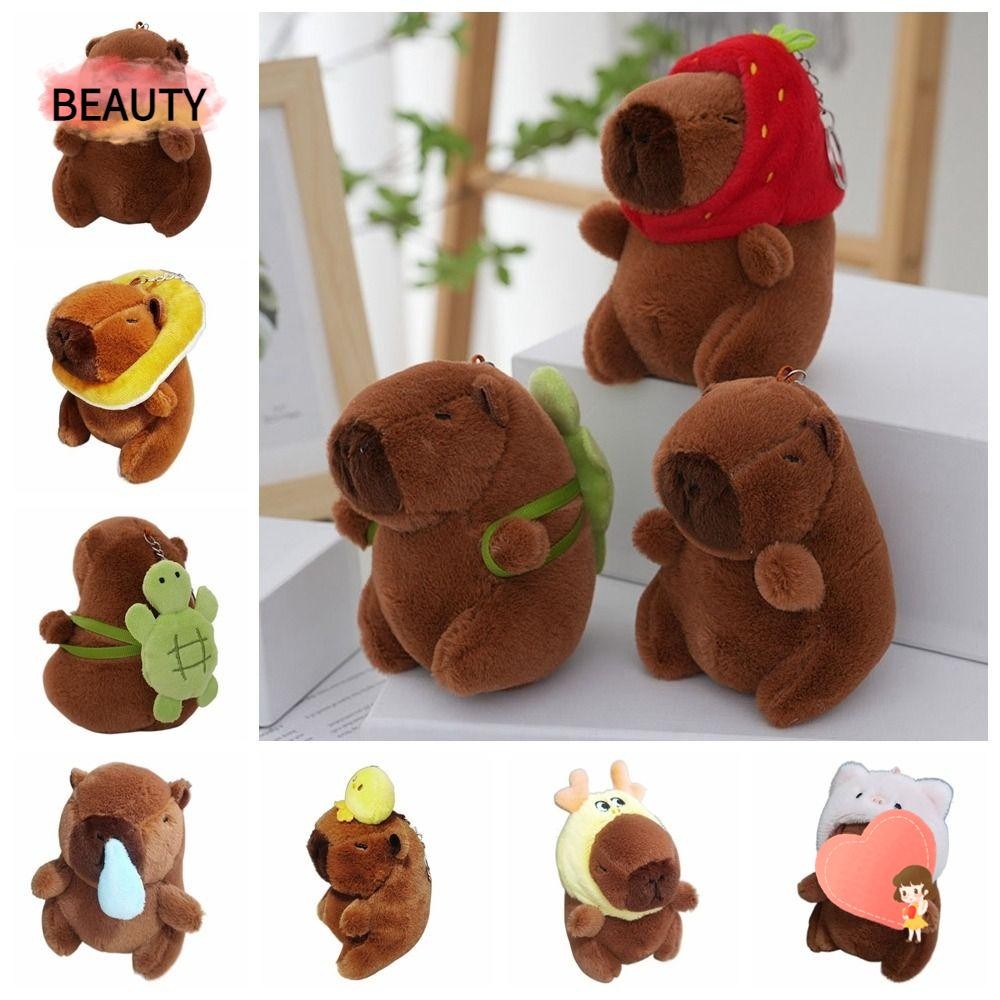 BEAUTY Plush Capybara Keychain, Multicolor Cartoon Capybara Simulation ...