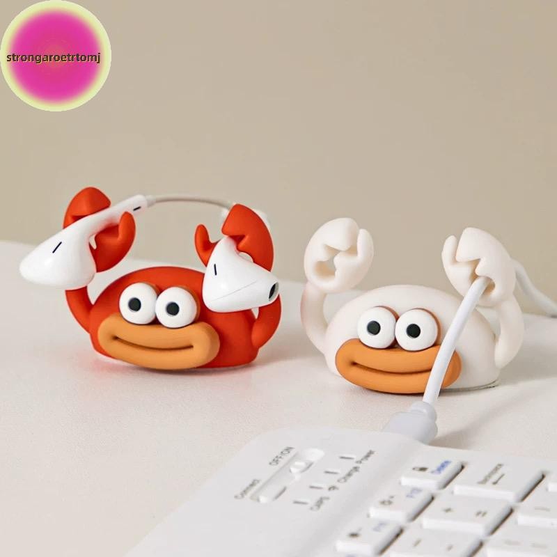 Strongaroetrtomj Cartoon Crab Cable Holder Desktop Winder Wire ...